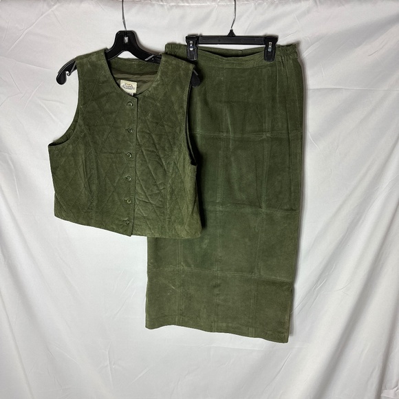 Susan Bristol | Skirts | Vintage Susan Bristol Suede Vest Maxi Skirt ...